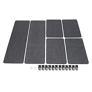 Desk Divider,Modern Stand Up Desk Store ReFocus Raw Clamp-On Acoustic Desk Divider Mounted Privacy Panel,Sound Blocking Desk Divider,Desktop Mounting (47.25in x 16in)