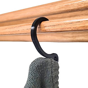 JCI Hangers for Coats, Hoodies and Pants(10 Pack) | Pants Hangers | Hat Hanger | Coat Hanger | College Dorm Essentials | Hanger for Everything (Black)