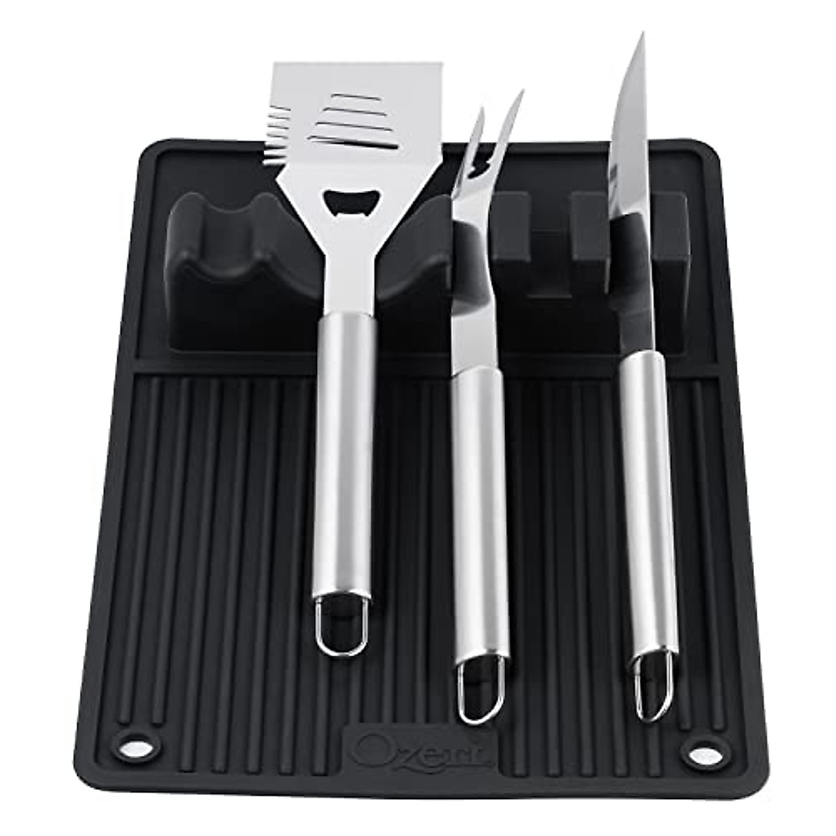 Ozeri BBQ and Grill Utensil Holder Mat Set