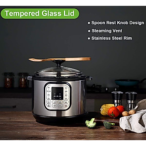 3 Quart Pressure Cooker Accessories Compatible with Instant Pot 3 Qt Only - Steamer Basket, Glass Lid, Silicone Sealing Rings, Egg Bites Mold, Egg Steamer Rack and More