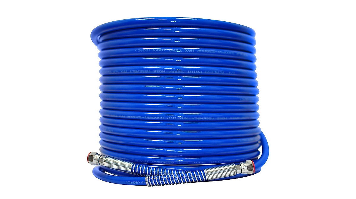 YAMATIC 50 ft. x 1/4 in. Airless Paint Sprayer Hose High Pressure Universal Paint Sprayer ...