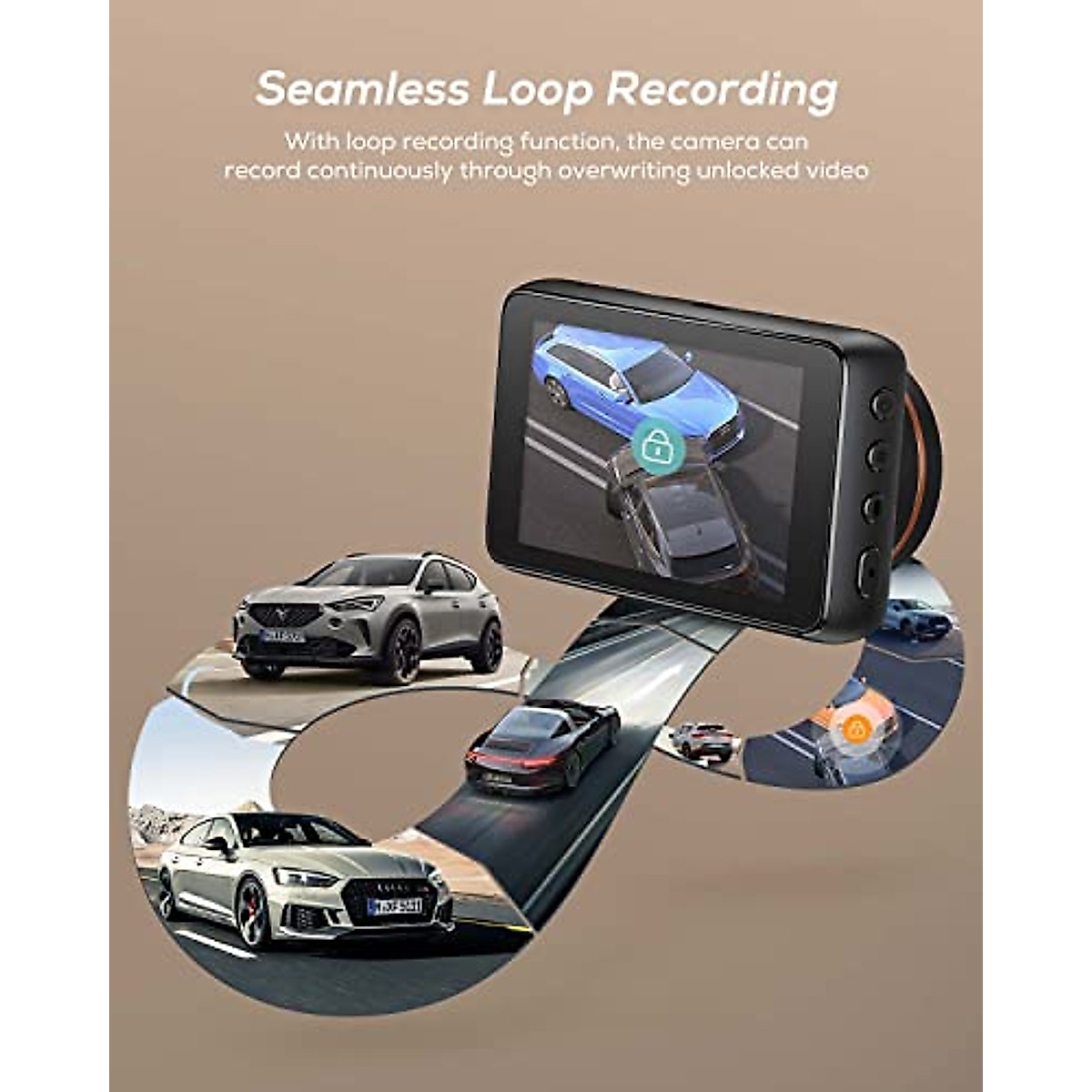 iZEEKER Dash Cam 4K, 2160P/1080P Dash Camera for Cars, WDR Night Vision Car Camera with Emergency Recording, Parking Monitoring, G-Sensor, 32GB MicroSD Card