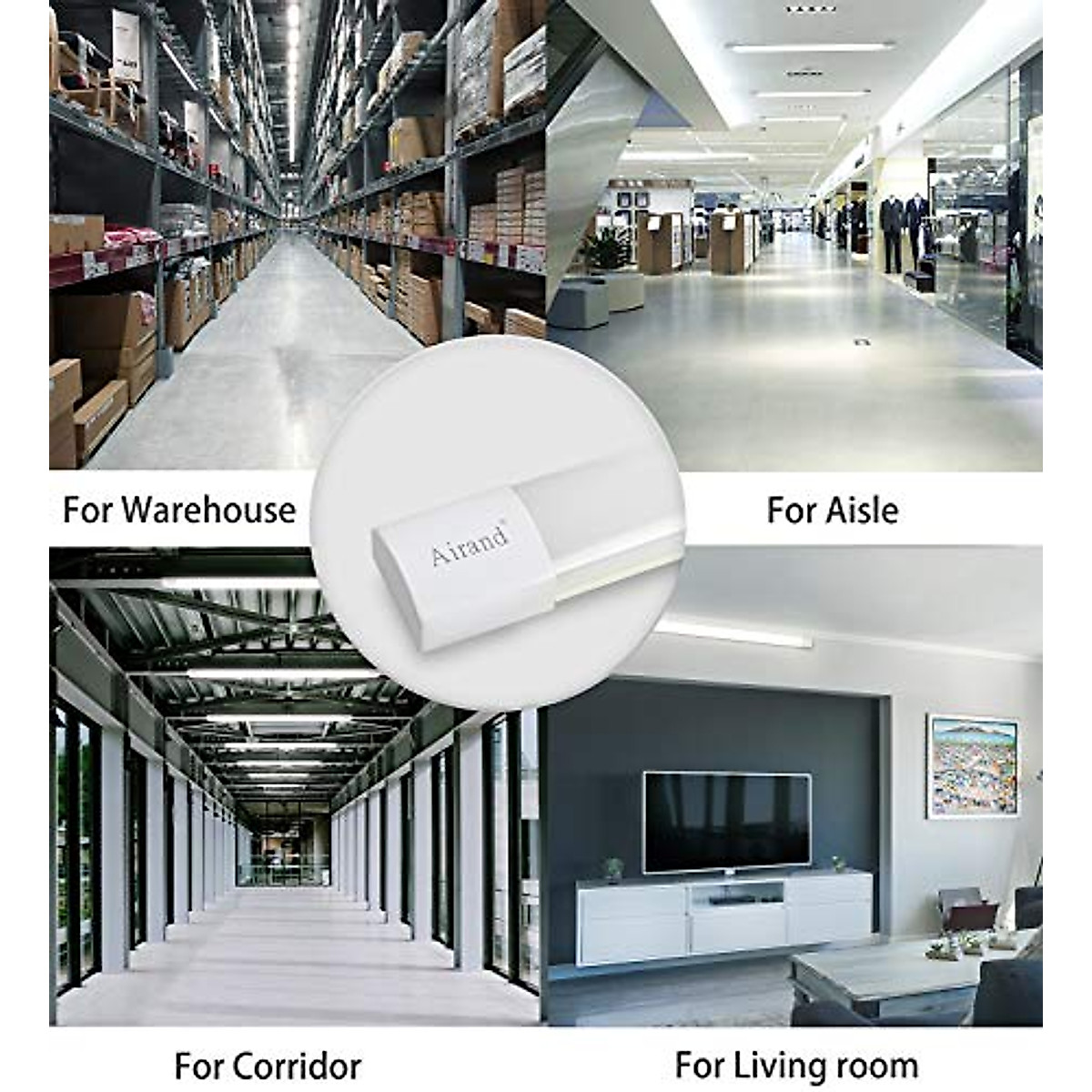 Led Shop Lights for Garage 4 Foot with Plug Led Ceiling Light 36W 4Ft 2 Pack 5000K Super Bright Wall Lights IP66 Waterproof Led Light for Garage, Workbench, Hallway, Closet