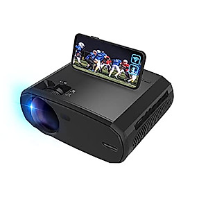 ZLXDP V50 Portable 5g WiFi Projector Mini Smart Real 1080p Full Movie Proyector 200'' Large Screen Led Bluetooth Projectors (Color : E)