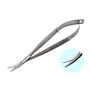 Castroviejo Scissors 5.5" CURVED stitch cutting embroidery spring action extra sharp ARTMAN brand BY WISE LINKERS USA