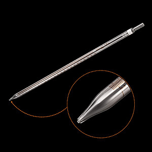 PATIKIL Graduated Dropper Pipettes, 1 Pcs 25ml Reusable Borosilicate Glass Pipette for Transfer Liquid for Laboratory, Chemistry, Clear