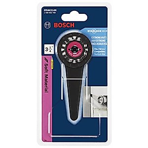 BOSCH OSM314K 1-Piece 3-1/4 In. StarlockMax Oscillating Multi Tool Soft Materials High-Carbon Steel Sealant Knife for Extreme-Duty Applications in Removing Sealants