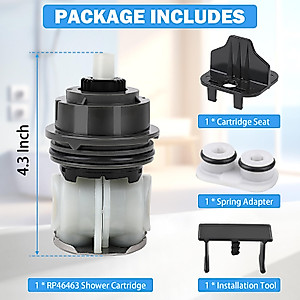 RP46463 Delta Shower Cartridge Replacement for Delta Monitor 17 Series (2006-Present) Dual Function Bath Tub and Shower Faucet Parts Delta Shower Faucet Cartridge with Seat and Spring Adapter