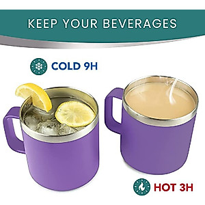 KLUBI Best Mom Ever Gifts - Purple Tumbler/Mug 14oz - Gift Idea for Mothers Day, From Daughter Son, Birthday, Cute