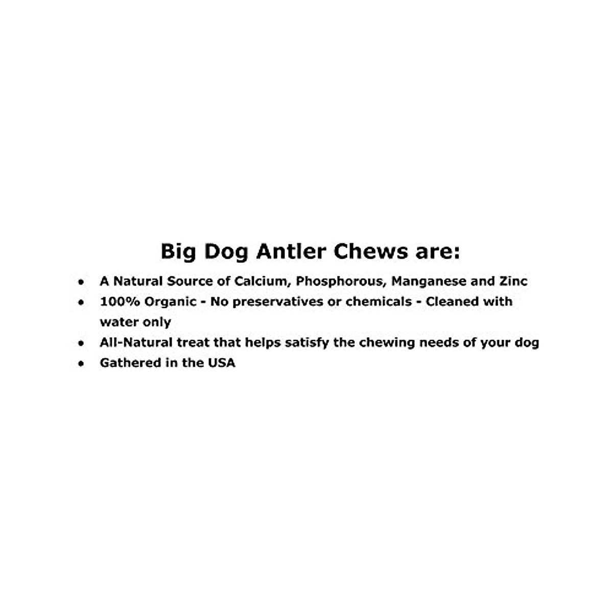 Big Dog Antler Chews - Grade B Deer and Elk Antler Pieces - Dog Chews - Antlers by The Pound, One Pound - Six Inches or Longer - Natural Healthy Long-Lasting Treat