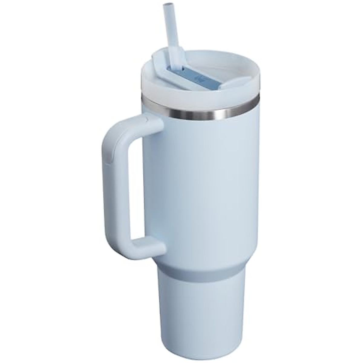 Stanley Quencher H2.0 Tumbler with Handle and Straw 40 oz | Flowstate 3-Position Lid | Cup Holder Compatible for Travel | Insulated Stainless Steel Cup | BPA-Free | Glacier