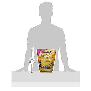 Vitakraft Vita Smart Gourmet Cockatiel and Lovebird Food - Vitamin-Fortified - Daily Pet Bird Food 4 Pound (Pack of 1)