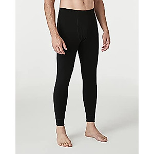 LAPASA Men's 100% Merino Wool Underwear Base Layer Lightweight Thermal Pants Activewear Long John Bottom Warm Soft Winter M30 Medium Black