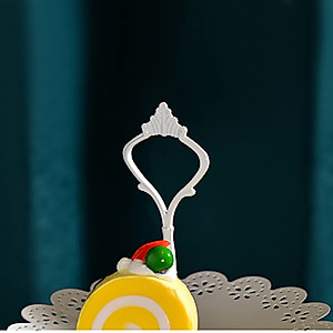 ATRDTO Set of 9 Pieces Cake Stands Iron White Cupcake Holder for Dessert Table Birthday Party Wedding Afternoon Tea Festival