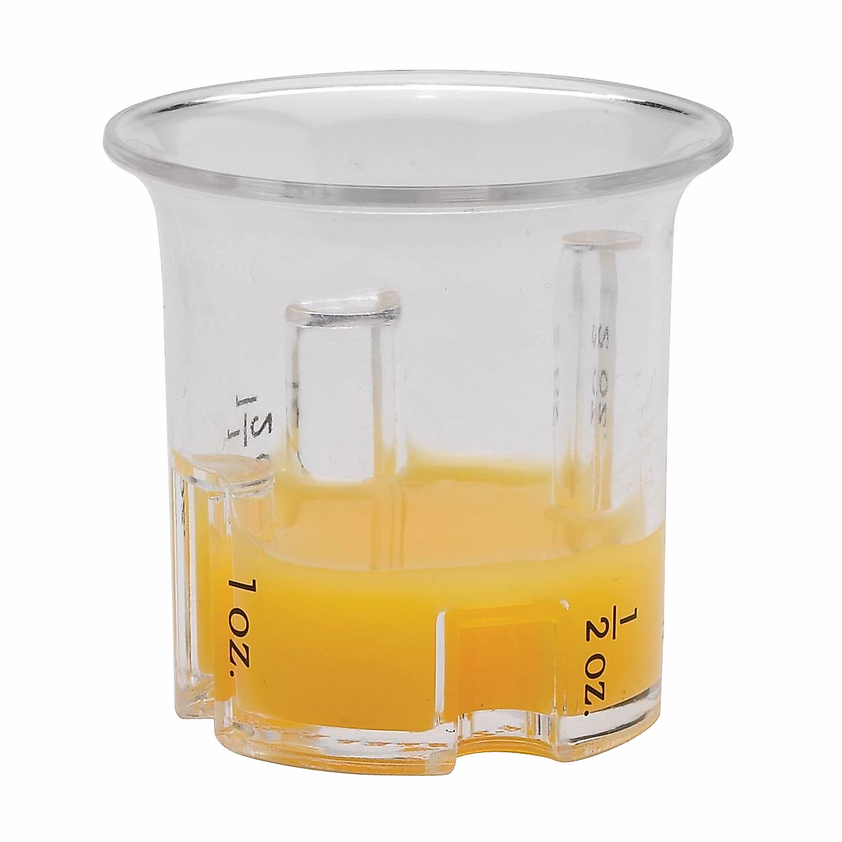 HIC Kitchen E-Z 4-Step Multi Measure Bar Cocktail Jigger, 0.5-Ounce to 2-Ounces