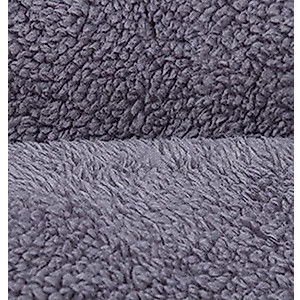 Soft Plush Dog Bed Cat Bed, Waterproof Oxford Dog Basket Bed for Puppy Small Medium Large Dog Cat, Anti-Slip Machine Washable Warm Square Pet Bed,60x45x14cm,Black