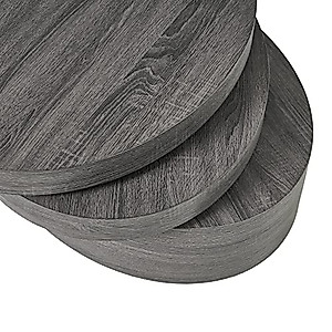 Christopher Knight Home CKH Small Oval Mod Rotatable Coffee Table, Black