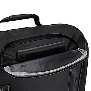 Travelers Club Xpedition 30 Inch Multi-Pocket Upright Rolling Duffel Bag, Black, 30" Suitcase