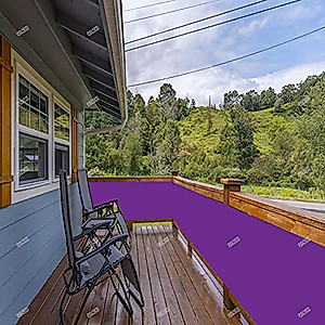 QIAOH Fence Privacy Screen 2.6x16.5ft, Apartment Patio Privacy Screen, Sun Protection Opaque Patio Covers for Privacy Waterproof, Fits Apartment Railings, Patio Decking