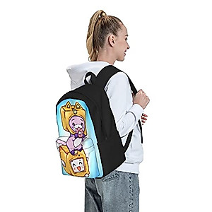 EgVgxir Backpack Foxy Anime Boxy Cartoon Double Shoulder Bag for Unisex 15.6 Inch Laptop Bagpack Large Capacity Travel Backpack for Hiking Work Camping