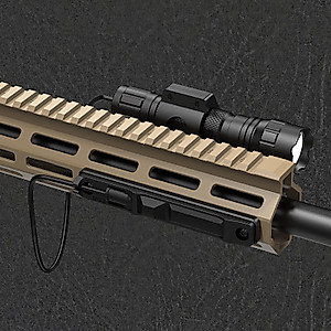 Feyachi Tape Pressure Switch Mount Plate for FL11 FL14 FL17 FL22 WL18 Tactical Flashlight and GL6 Green Laser Sight(MP22 for Mlok Systems, MP23 for Picatinny Rail)