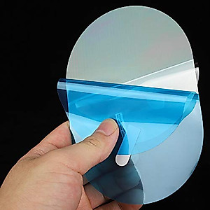 Rearview Mirror Rain Film, 100x145mm Oval Blue Car Rearview Mirror Rain Protective Film Anti-Fog Rainproof Sticker