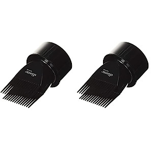 Diane Dryer Pick Attachment – Blow Dryer Comb Attachment, Fits Most Dryers with 2” Barrels – Black – D27WN2 (Pack of 2)