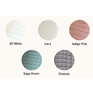 Square Pre Quilted Triple Layer Jersey Fabric by The Yard Knit, Daimaru Double Faced 60" Wide CM Kind Solid (Sage Green)