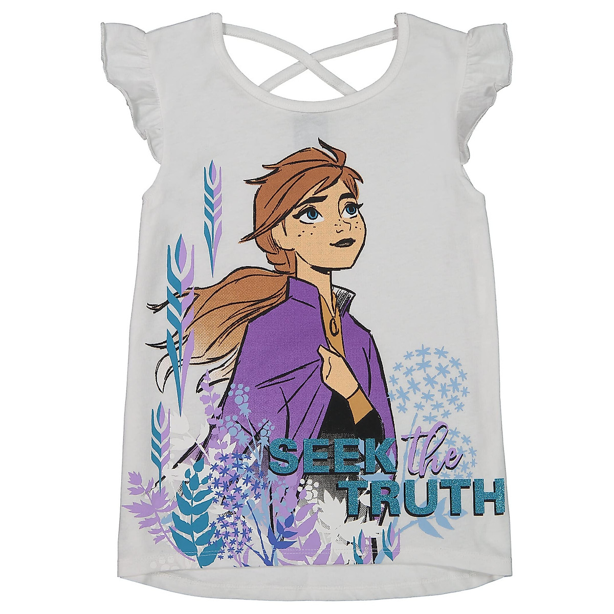 Disney Frozen Elsa Princess Anna Infant Baby Girls Graphic T-Shirts Capri Leggings and Shorts 4 Piece Outfit 18 Months