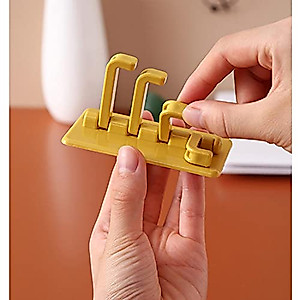 8pcs Colorful Rotating Sticky Wall Hooks for Kitchen Bathroom Wall,Adhesive Hook Hanger for Keys Towels Clothes Bags with 4 Color