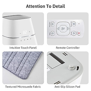 AquaPad CozyFlow Water Heated Mattress Pad, No Electric Wire, All Digital, 5 YR AquaCare, AirQuiet and Dual-Tank Technology, ETL Listed, Smart, Smooth, Hydro Heat Onsu Mat Topper Bed Warmer, Queen