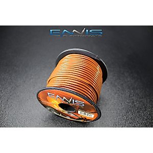 14 Gauge Wire TAN by ENNIS ELECTRONICS 100 FT Spool Primary Automotive AWG Copper CLAD
