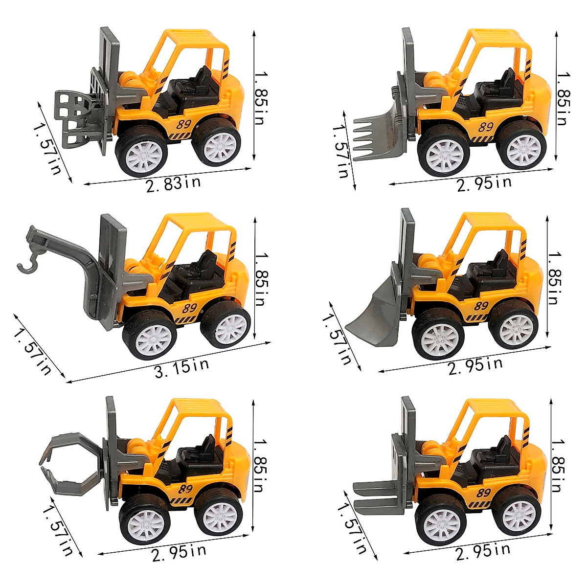 PPXMEEUDC Mini Construction Vehicles Set Pull Back Engineering Car Toys Tractor Trucks for Birthday Party Favors Game Gift Classroom Reward Car