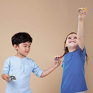 ArtCreativity Diecast Air Whale Helicopters with Pullback Mechanism, Set of 3, Diecast Toy Choppers with Spinning Propellers, Birthday Party Favors, Goodie Bag Fillers for Kids