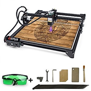 ORTUR Laser Master 2 S2 LU2-10A Laser Engraver Laser, 10000mW Engraving Cutting Machine, DIY Laser Marking for Metal, Laser Class 1