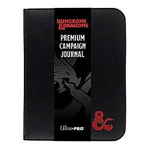 Ultra Pro - Dungeons & Dragons Premium Campaign Journal - 250 page Notebook, Perfect for RPG Games , Keep Track of Your Moves and Score Against Friends and Enemy