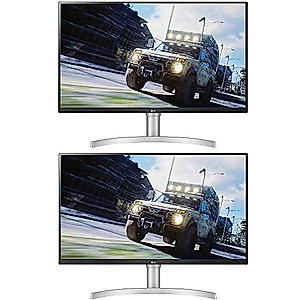 LG 32UN550-W 32 inch UHD 3840x2160 VA HDR10 AMD FreeSync Monitor 2 Pack