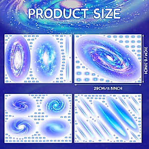 Spakon Glow in The Dark Stars for Ceiling Stickers Galaxy Wall Decals 289 Pcs Ceiling Stars Glow in The Dark Glowing Stars and Planets Wall Stickers for Bedroom Birthday Party Favors