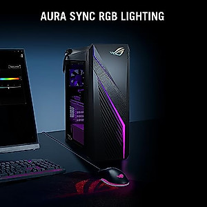 ASUS ROG G16CH (2023) Gaming Desktop PC, 13th Gen Intel® Core™ i7-13700F, NVIDIA® GeForce® RTX 4070, 1TB NVMe™ PCIe® SSD, 16GB DDR4 RAM, Windows 11, G16CH-DB774,Grey