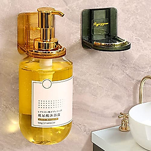 jomgeroz Wall Mounted Shampoo Bottle Shelf Multifunction Hanging Shelf Accessory for Water Bottle Lotion Cream Organize Bracket shampoo bottle holder