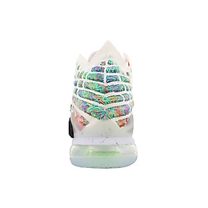 Nike Men's Lebron XVII Command Force Shoes, White/Black Multi-Color, 10