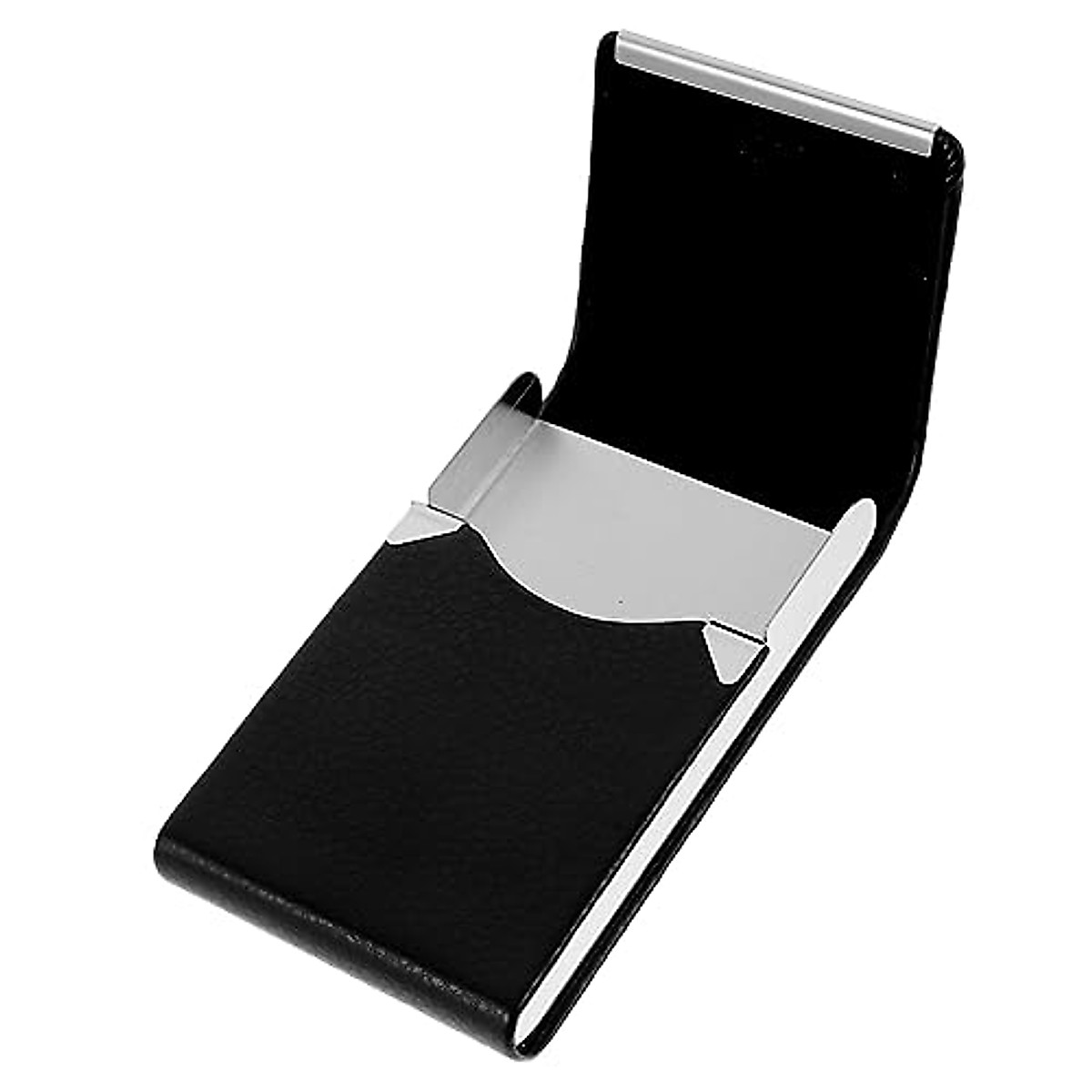 STOBOK 2pcs Business Card Holder Pu Name Card Holder Business Card Organizer Id Card Case Name Card Holders Women's Leather Wallet Cards Bags for Travel Metal Outdoor Man Decorations