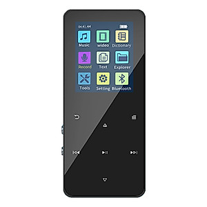 144GB MP3 Player - with Bluetooth 5.2-18 Soothing Sounds HiFi Sound Shuffle Single Loop FM Radio Built-in HD Speaker Voice Recorder Mini Design Ideal for Sport-1