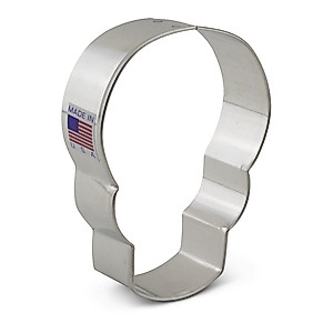 Skull Cookie Cutter Halloween Day of the Dead Día de Los Muertos Sugar Skull, 3.5" Made in USA by Ann Clark