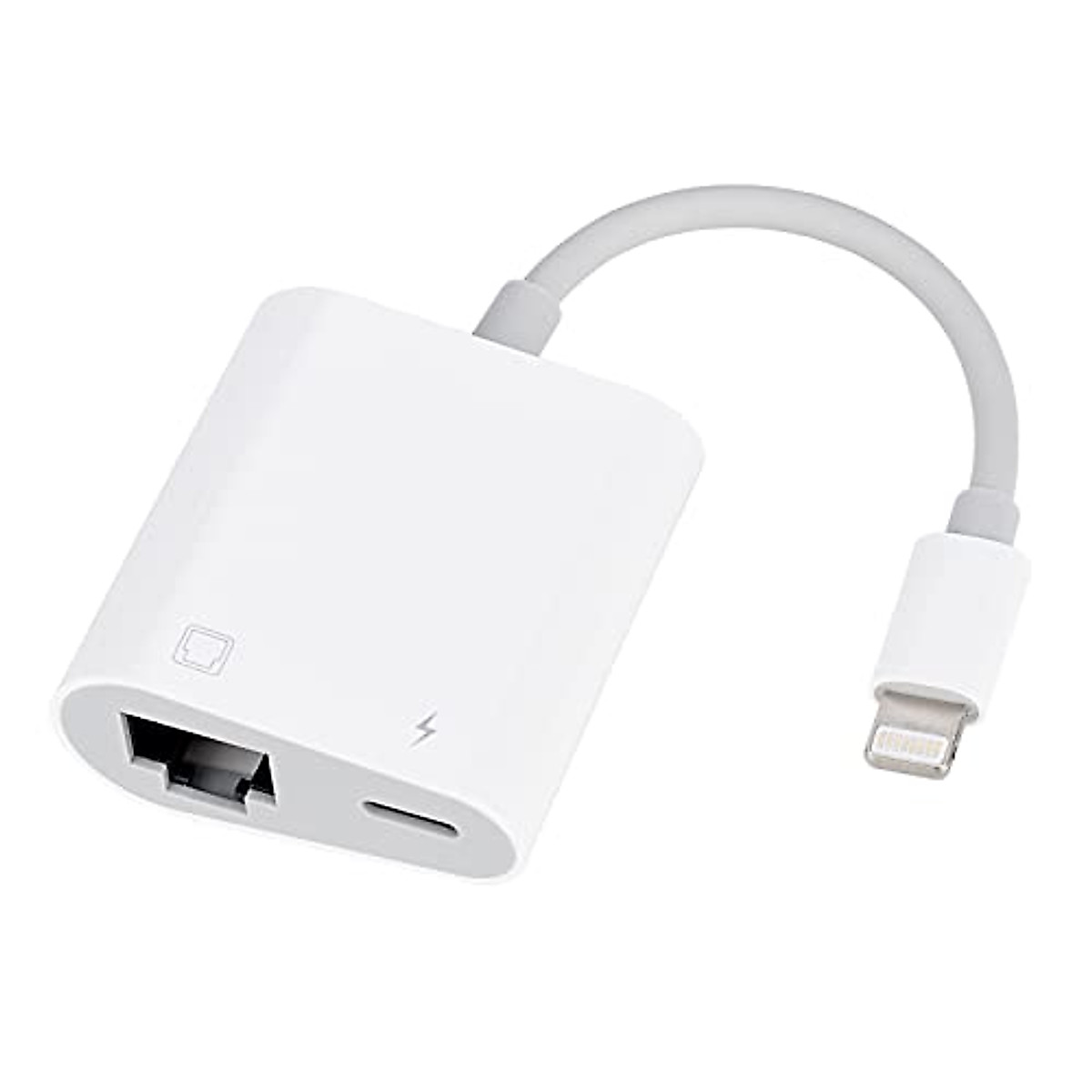 RJ45 Ethernet Adapter for lPhone[Compatible with Apple MFi Certified],10/100Mbps,Support iOS 15, Ethernet Adapter with Charge Port
