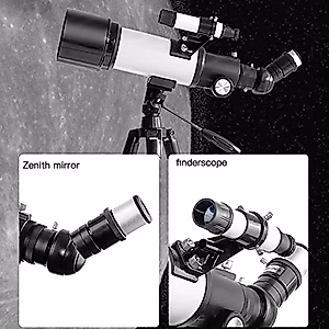 Kids Astronomical Telescope, 16x 40x 48x 120x Astronomical Telescope with Tripod ,Telescope All Optical Glass Lens FMC Multi Layer Broadband Coating 70MM Objective Lens, Telescope Astronomy Teles