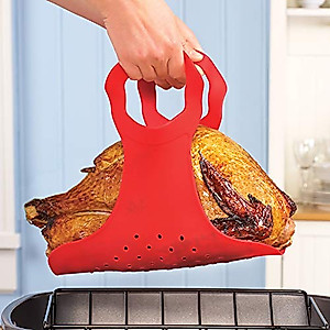 Collections Etc Heat-Resistant Silicone Turkey Lifter