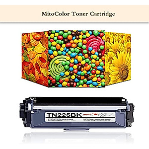 4-Pack(1BK+1C+1M+1Y) TN225 Toner Cartridge Replacement for Brother TN 225 TN-225 MFC-9130CW HL-3140CW HL-3170CDW HL-3180CDW MFC-9330CDW MFC-9340CDW Color Printer