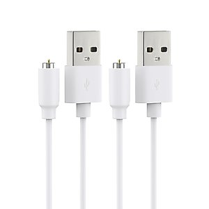 Bicmice Magnetic USB DC Charger Cable Replacement Charging Cord - 2 Pack