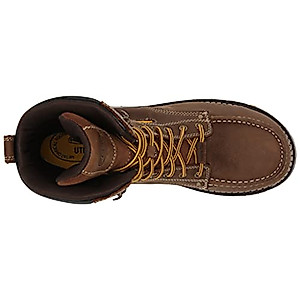 KEEN Utility Men's Cincinnati 8" Waterproof Composite Toe Wedge Work Boots, Belgian/Sandshell, Numeric_11 Wide